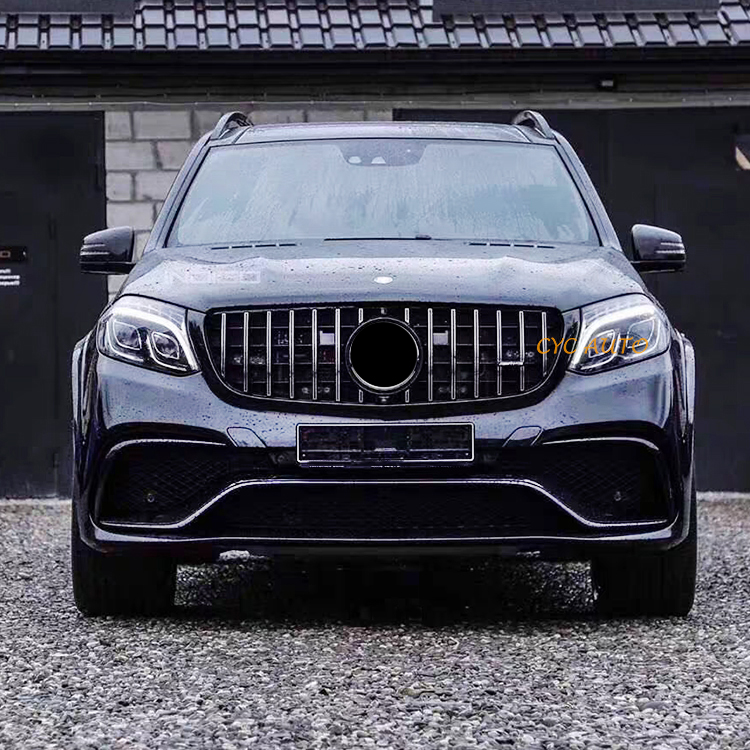 Gls63 Amg Gt Style Front Bumper Grille For Mercedes-benz Gls Class X166 ...
