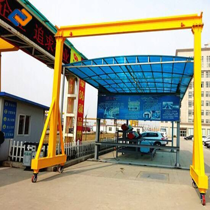 Factory Price Movable Gantry Crane With Electric Chain Hoist, High ...