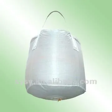 Circular Fibc Woven Laminated Bag,2 Loops,white,two Spout,, High ...