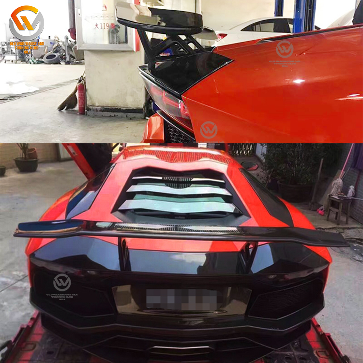 Auto Turning Carbon Rear Spoiler Racing Wing For Aventador Lp700/lp720 ...