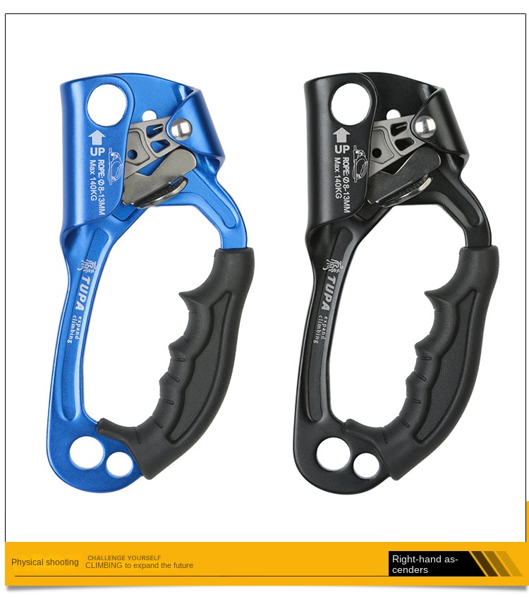 Aluminum Alloy Grabber Descender For Rock And Cave Climbing, High ...