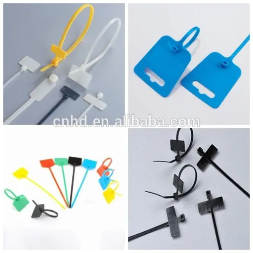 Ul Approved, Nylon-66 Brand Plate Type Cable Ties, Hds-3*100l, High ...