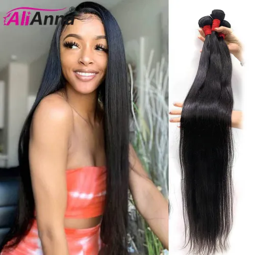 32 34 36 38 40 Inch Bone Straight Hair Bundles Alianna Human Hair ...