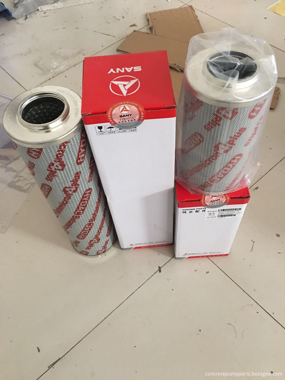 Sany Concrete Pump Parts Filter Element, High Quality Sany Concrete ...