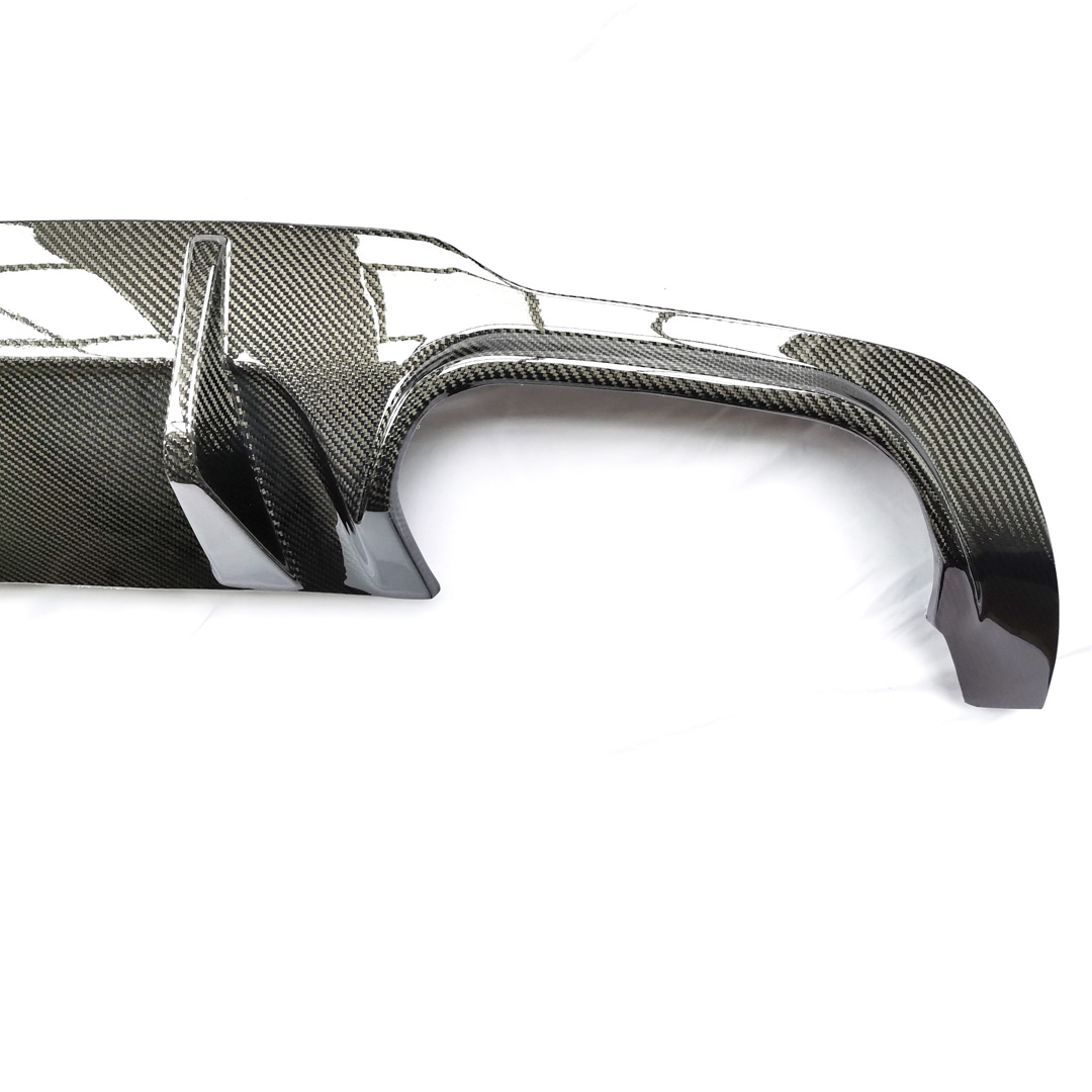 Amg Carbon Fiber Rear Bumper Spoiler Diffuser Lip For 2007-2014 ...