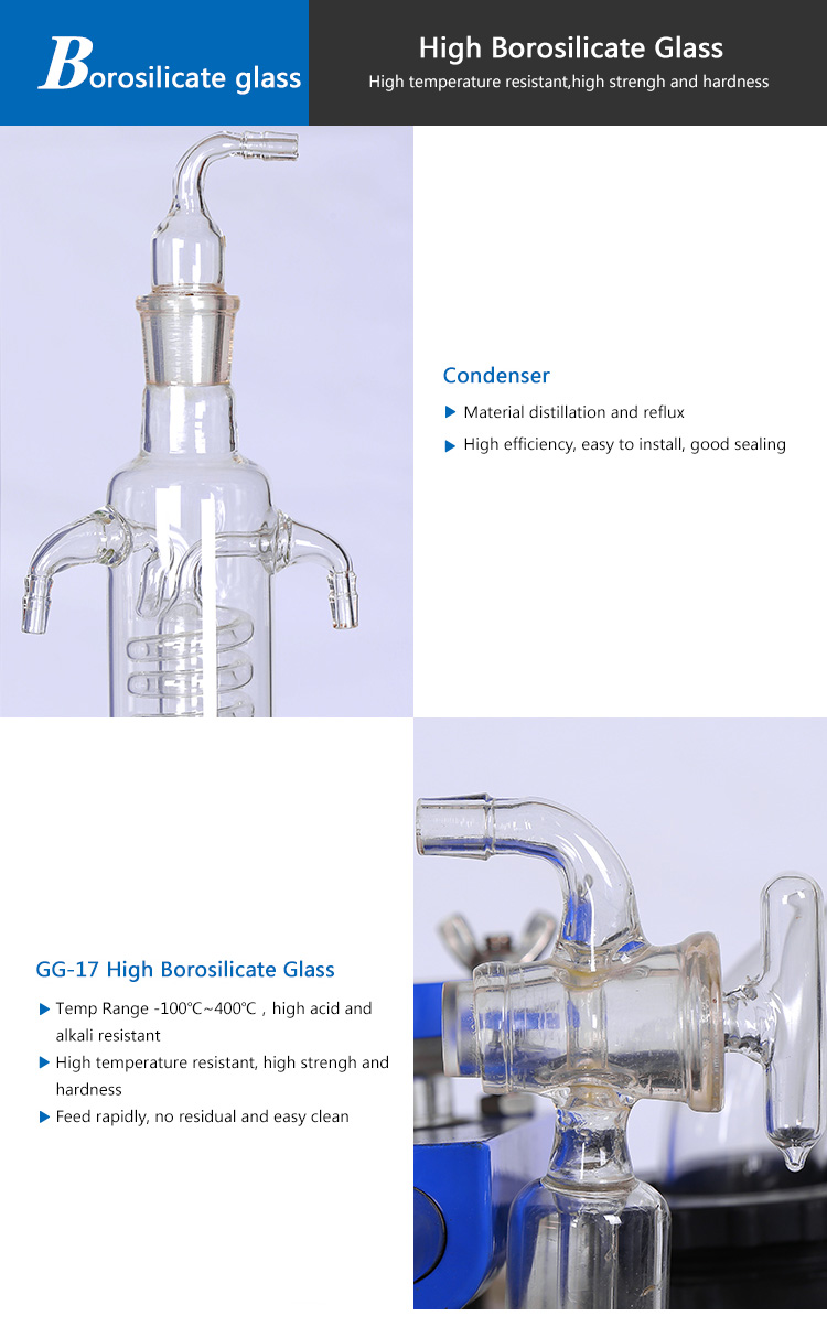 Laboratorium Reflux Kondensor Reaktor Kaca, kualitas tinggi ...