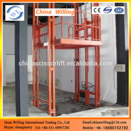 Guide Rail Vertical Lift Up Goods Lift Table, High Quality Guide Rail ...