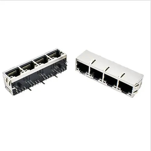 Rj45 Jack Side Entry Shielded 1x4p Front 4.57, High Quality Rj45 Jack ...