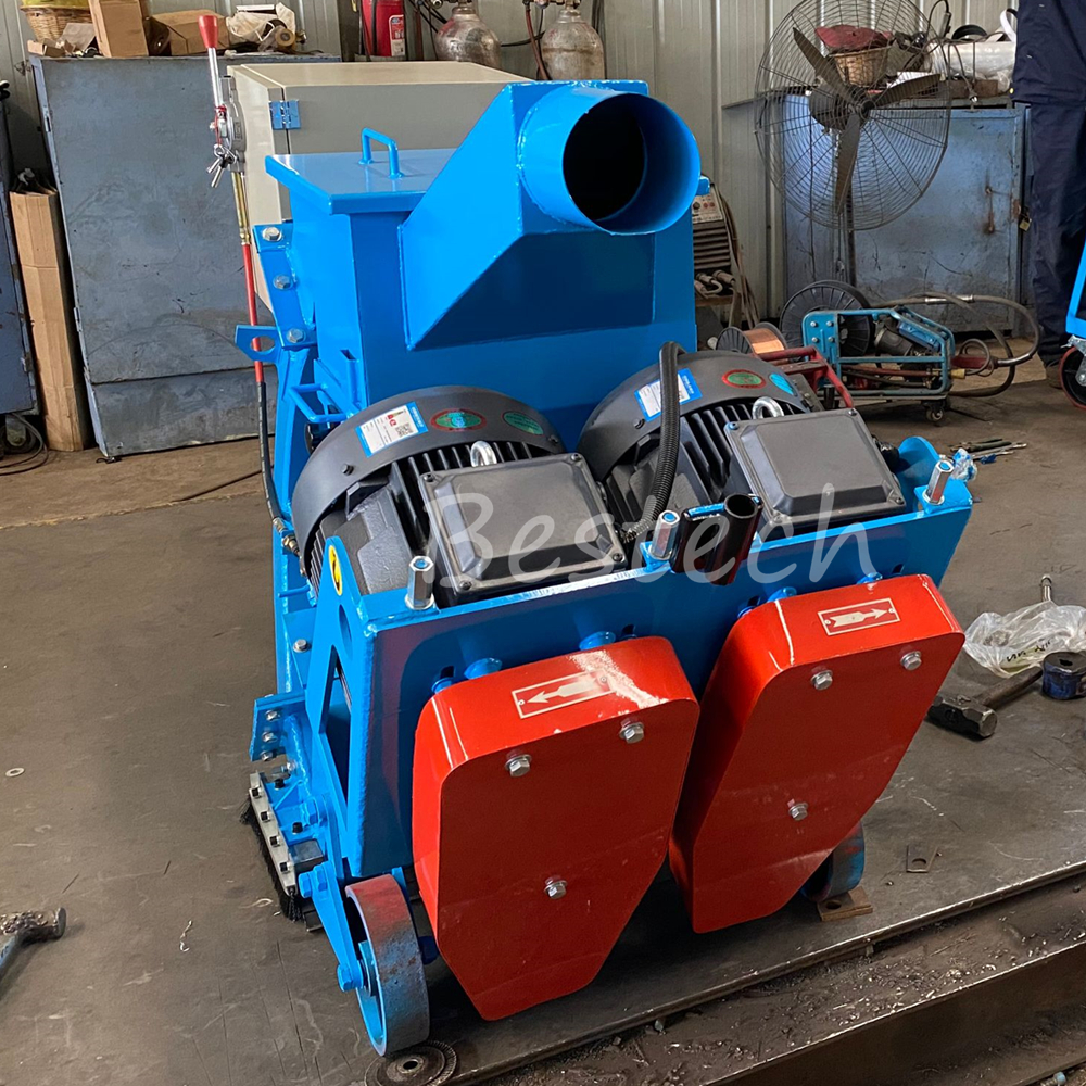 Large Steel Plate Mobile Shot Blasting Machine For Construction ...