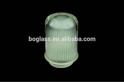 Frosted Moulded Glass Light Cover With Inner Paralell Lines, High ...