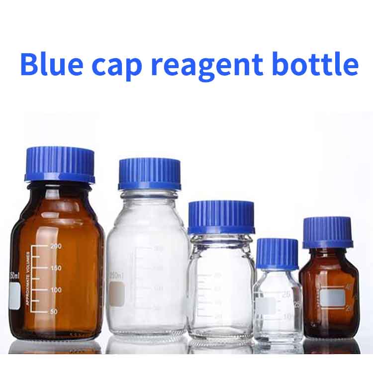 Blue Screw Reagent Bottle For Laboratory Chemicals, High Quality Blue ...