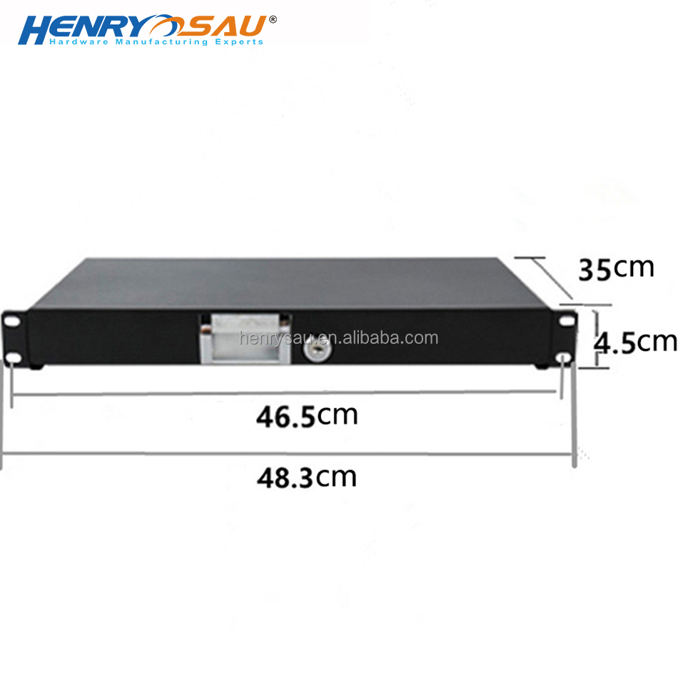 Adjustable Universal 1u Dj Lockable Drawer With Key Storage For Server ...