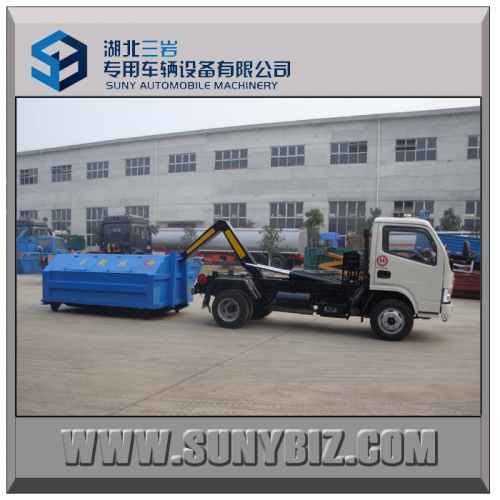3-5t Rear Hook Lift Garbage Truck, Garbage Container Lift Trucks, Arm ...
