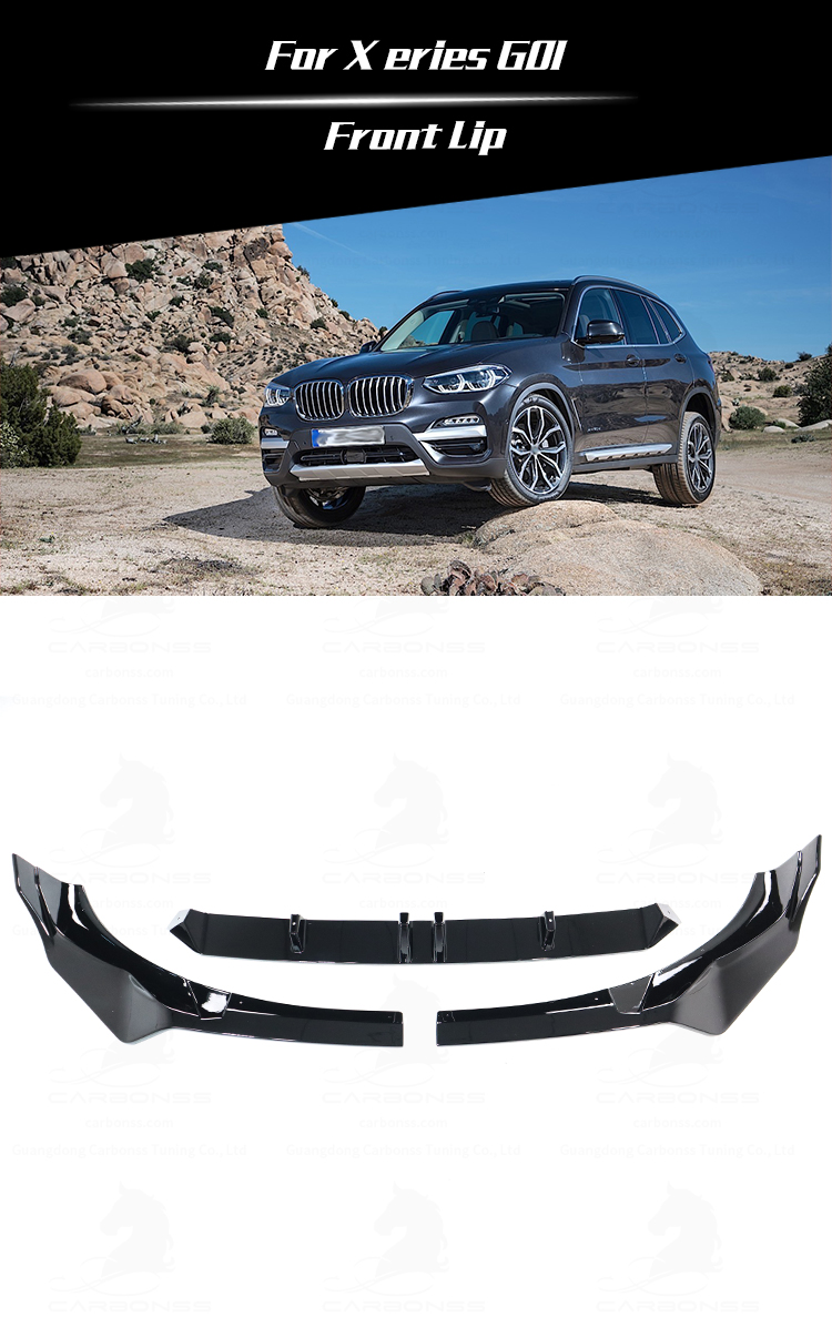 Gloss Black Body Kits Front Bumper Lip For Bmw X3 G01 X4 G02 Lci 2022 ...