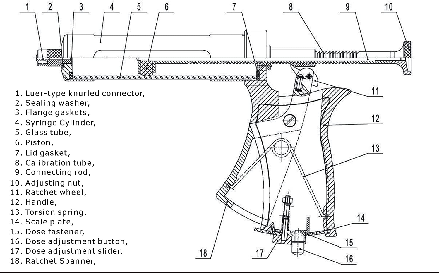 Continuous Injection Syringe For Veterinary Use In Pigs And Cattle ...