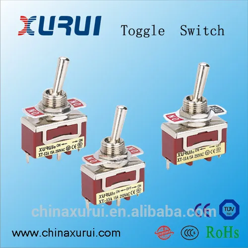 Spdt 250v 20a Toggle Switch / 3 Pin Toggle Switch With Quick ...