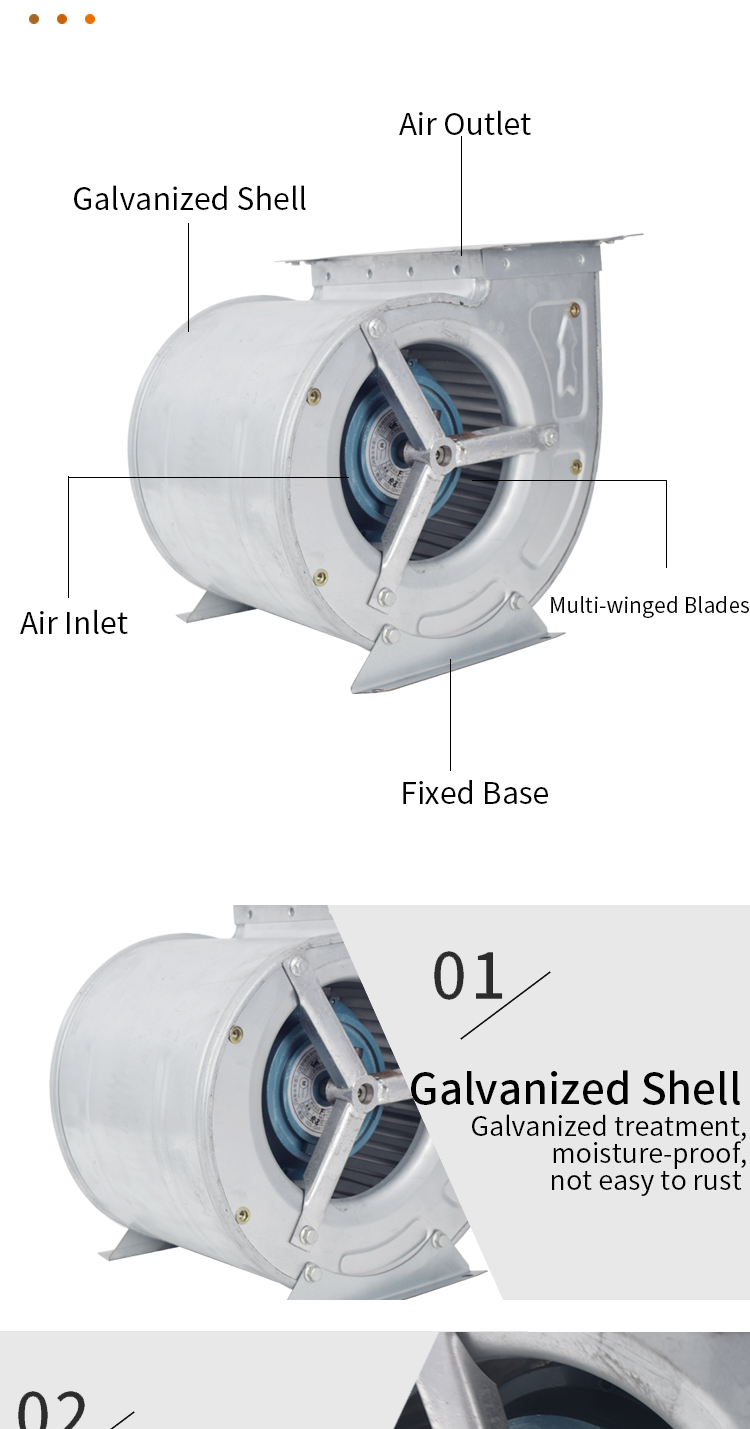 220v Industrial Exhaust Fan - Silent Volute Centrifugal Blower, High ...