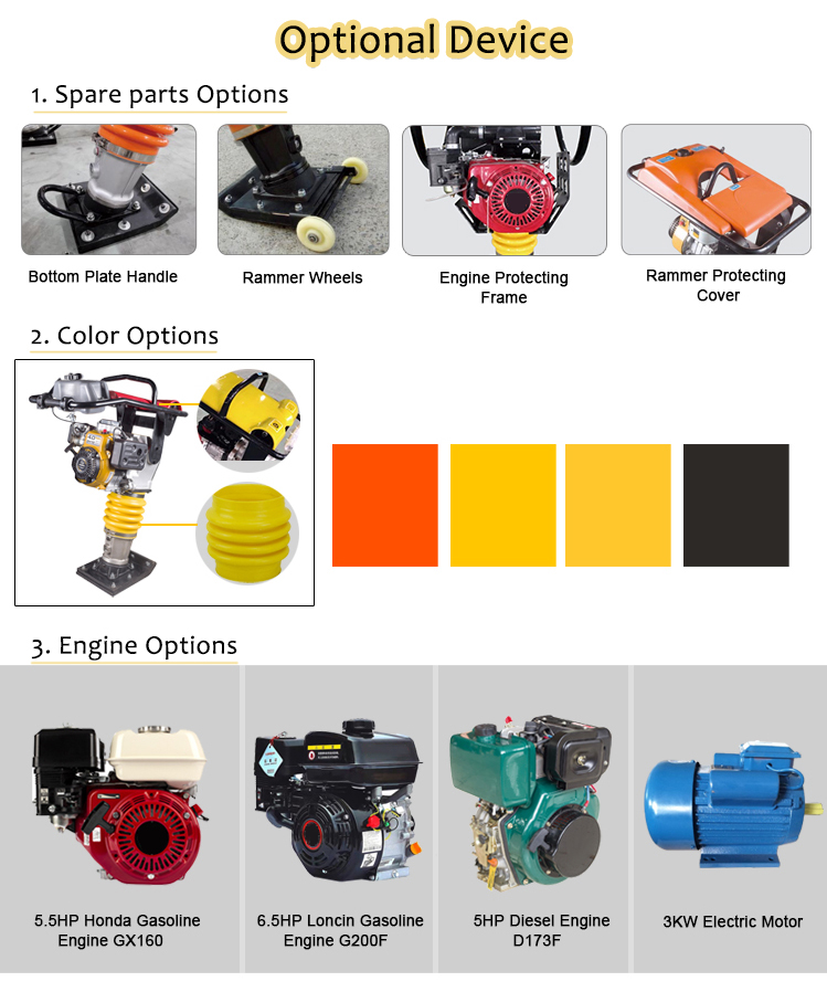 Custom Earth Rammer Tamping Machine: Factory Price For Compacting ...
