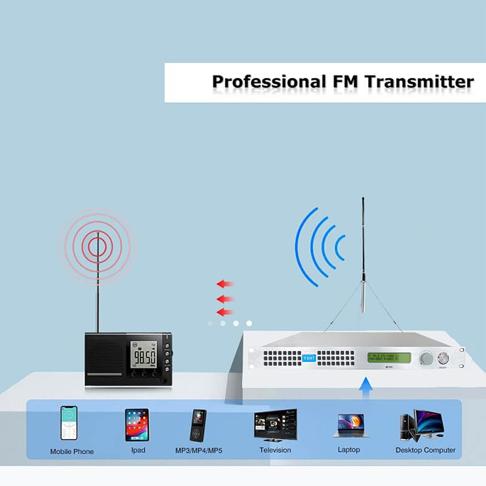 50w Long Range Fm Broadcast Transmitter, High Quality 50w Long Range Fm ...