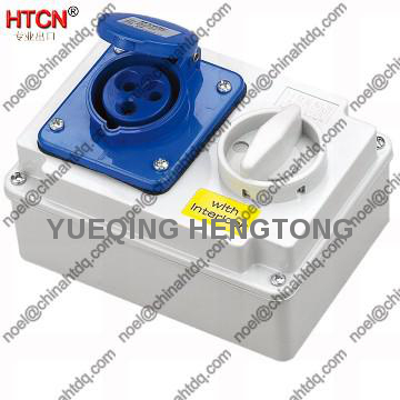 Interlock Switch Socket Waterproof 16a 220v Ip44, High Quality ...