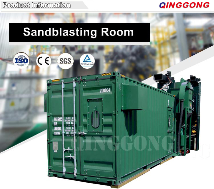 Container Blasting Room Sandblasting Booth, High Quality Container ...