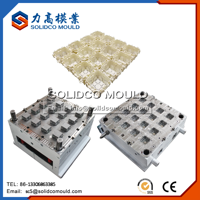 24 Cavities Round Electric Junction Box Injection Mold, High Quality 24 ...