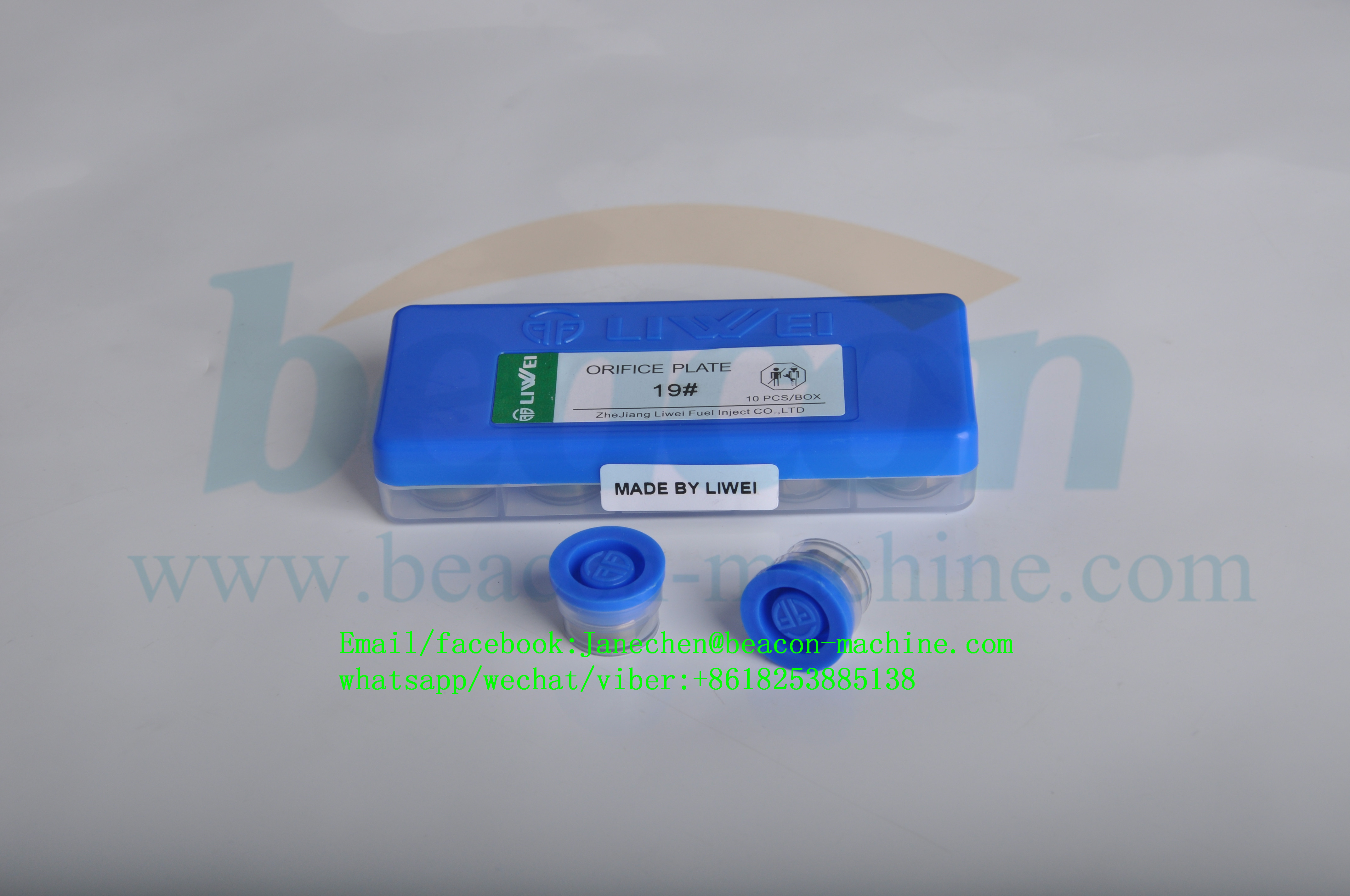 Common Rail Parts Diesel Injector Flow Orifice Valve Plate 19# - Fit ...