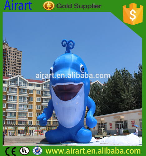 Giant Animal Standing Inflatable Dolphin Cartoon For Party Display ...