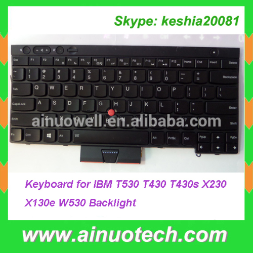 Genuine Us Laptop Keyboard For Ibm T530 T430 T430s X230 X130e W530 ...
