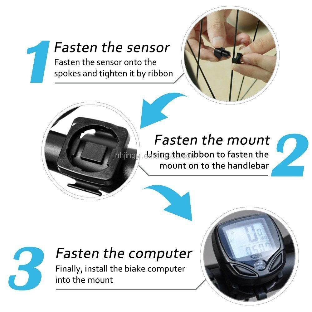 Wireless Bicycle Speed Meter Sd-548c: Waterproof Odometer And Automatic ...