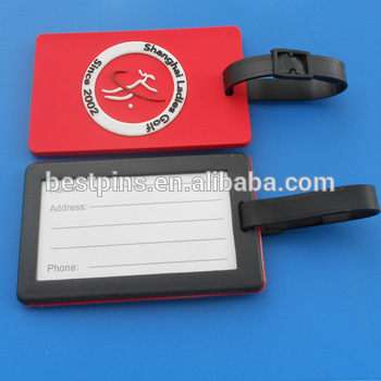 Luxury Gold Club Rubber Bag Tag, Pvc Luggage Tag Golf, High Quality ...