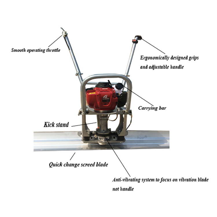 Vibratory Truss Screed Concrete Smoother/concrete Floor Leveling ...
