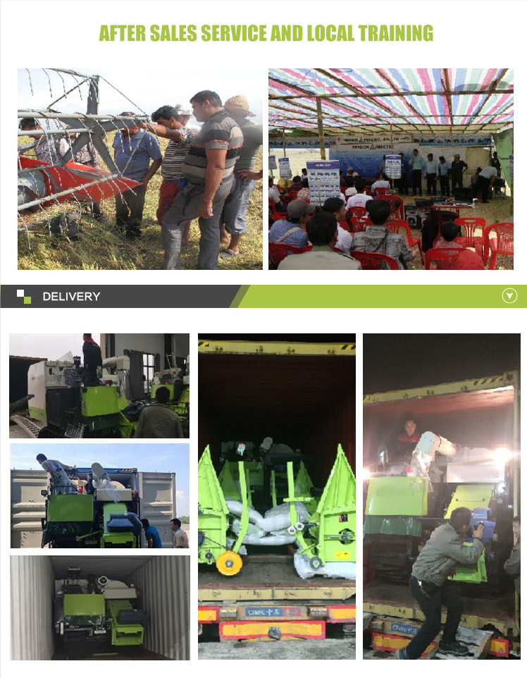 High Throughput Crawler Self-propelled Combine Harvester For Mini ...
