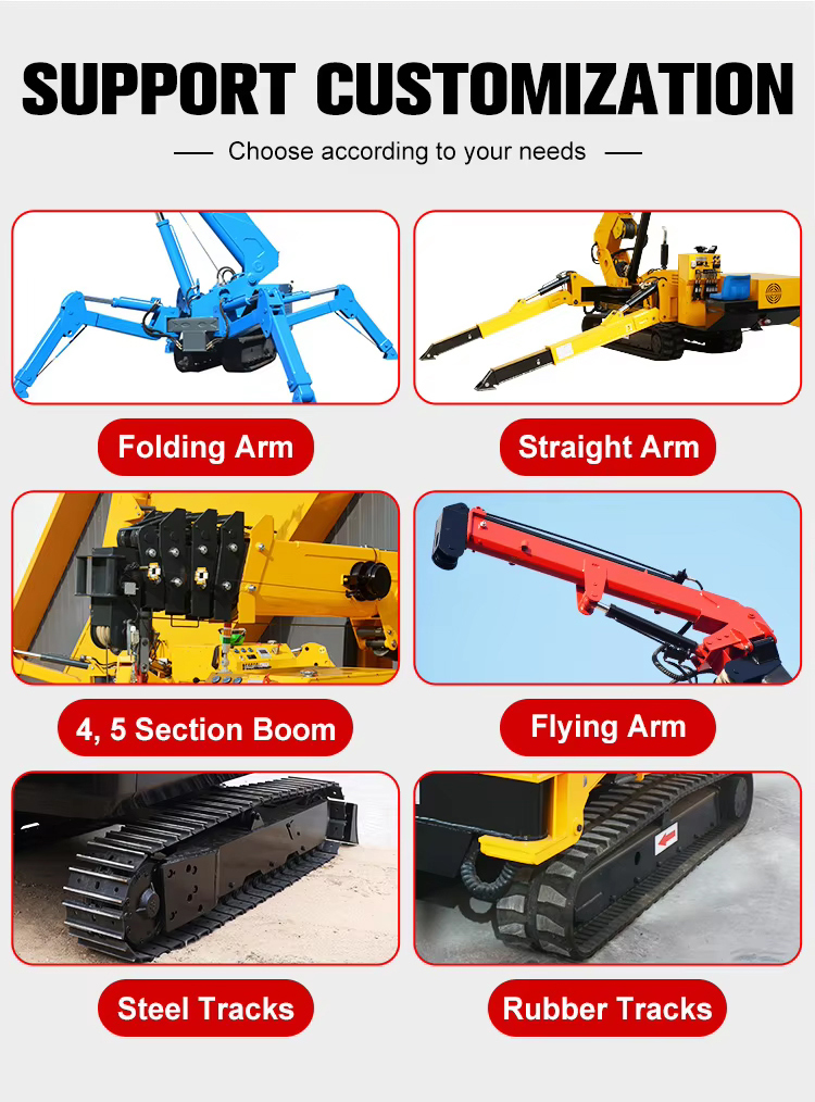 Ce Certified Telescopic Boom Crawler Crane: 5t-8t Lifting Capacity From ...