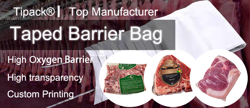 Pe Materials Pvdc Barrier Printable Taped Shrink Bags, High Quality Pe ...