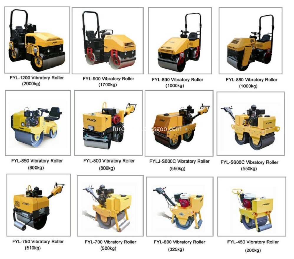 1 Ton Mini Asphalt Roller Compactor Vibratory Roller, High Quality 1 ...