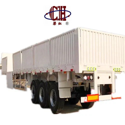 3 Axles Detachable Box Cargo Van Semi Trailer, High Quality 3 Axles ...