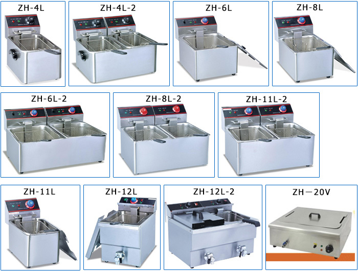 Electric Deep Fat Fryer With Duplex Double Sieve Oil Filter Machine ...