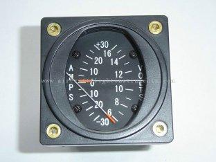 2" Combination Aircraft Voltmeters And Ammeters Gauge / Vol, High ...
