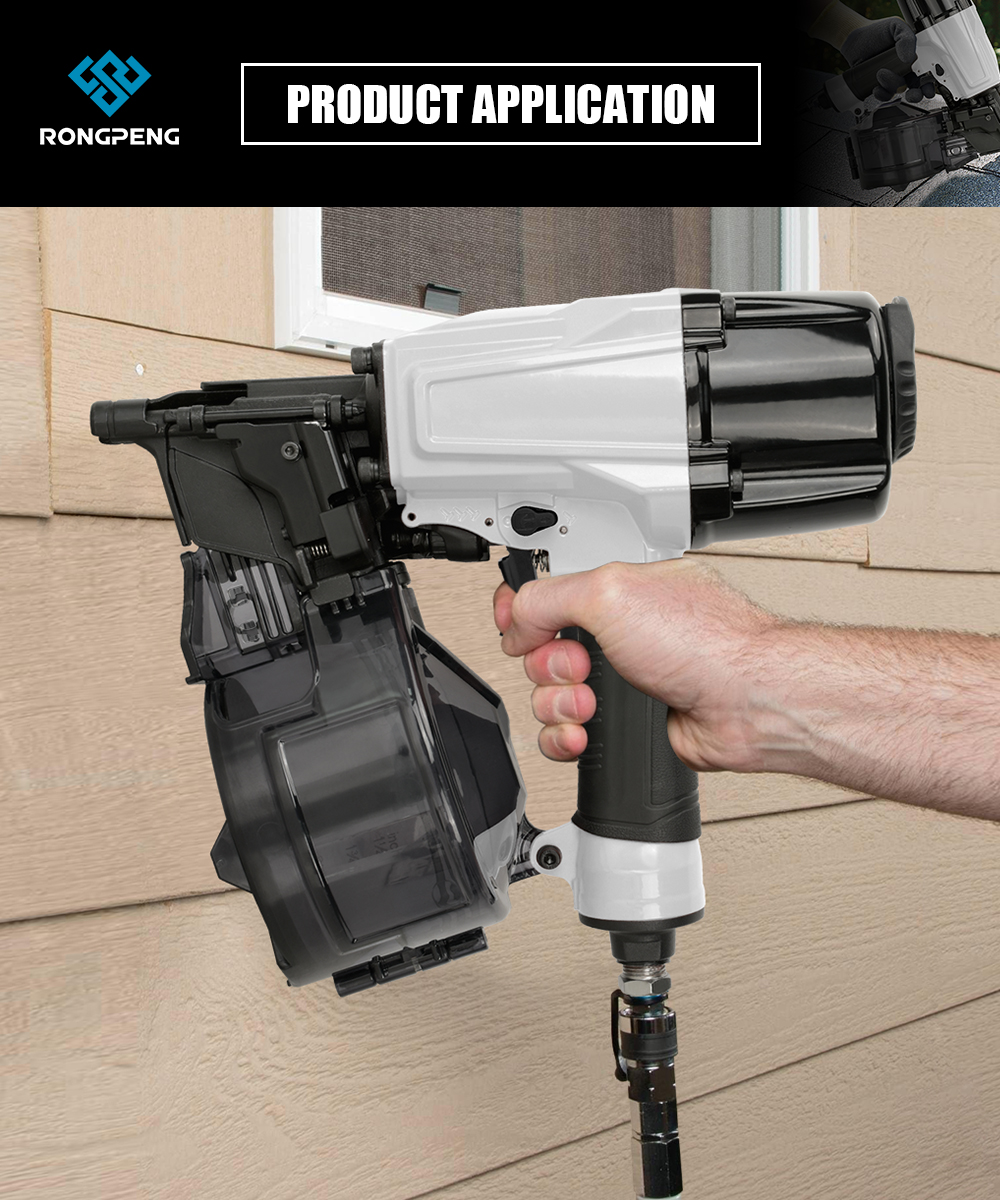 Rongpeng Cn65v High Quality Pneumatic Nailer Air Coil Siding Nail Gun ...