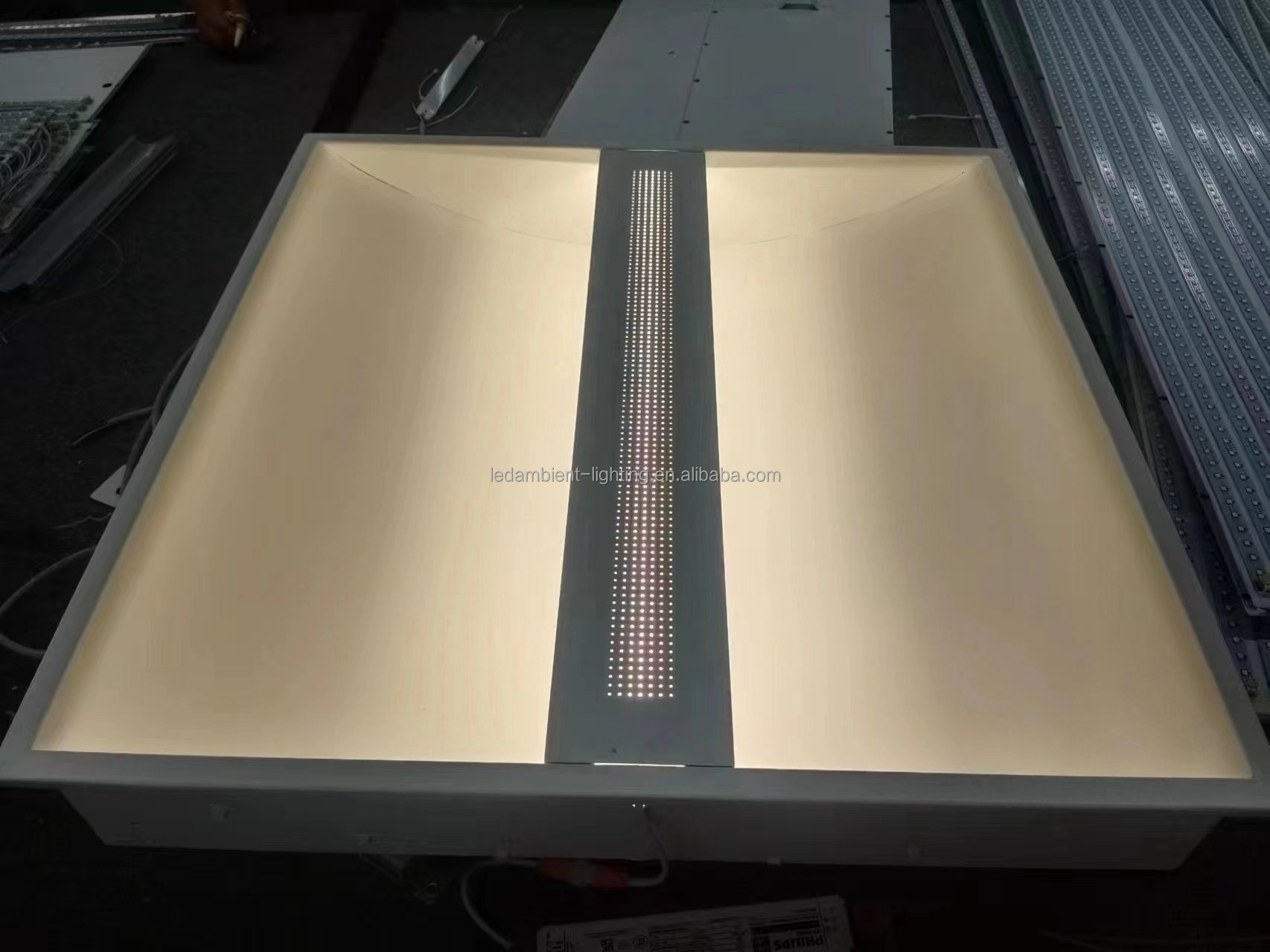 Double Parabolic T8 Tube Louver Light Fittings 2x9w 3x9w Fluorescent ...