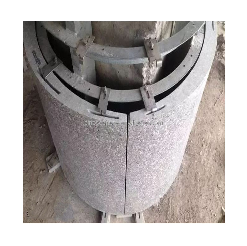 Natural Granite Pillar Cladding With Groove Cut, High Quality Natural ...