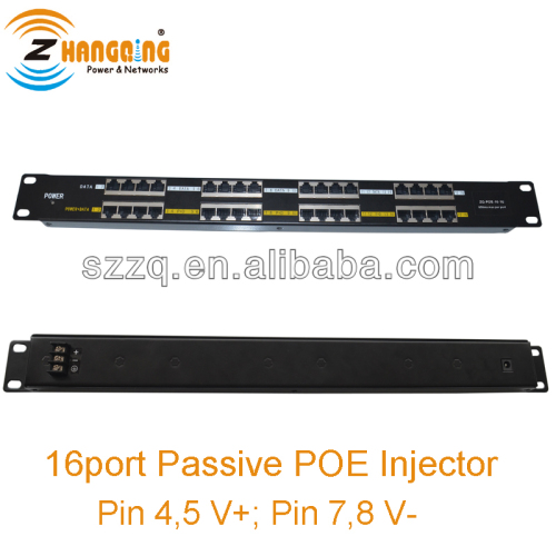 16 Port Passive Poe Injector Rackmount Panel, High Quality 16 Port ...