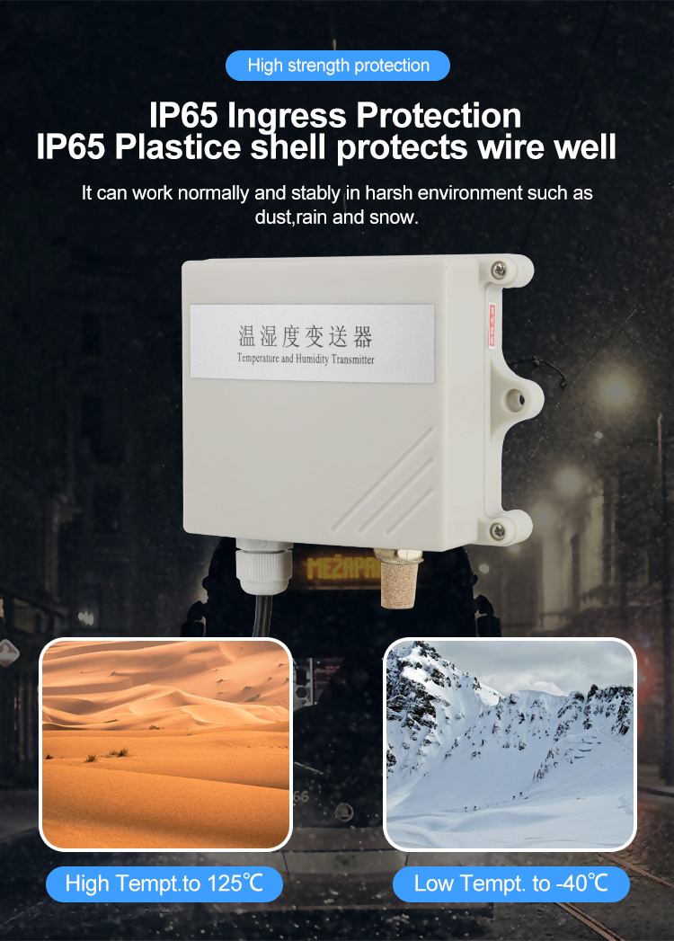 Rs485 Industrial Modbus Humidity And Temperature Sensor With Probe For ...