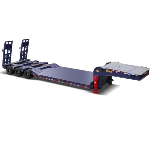Low Bed Semi-trailer With Rigid Suspension 3 Line 6 Axles, High Quality ...