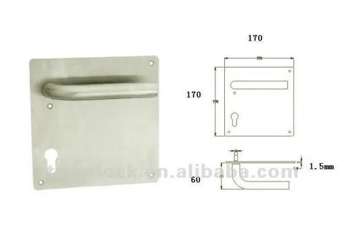 Tube Ss Lever Pull Handle With Plate, High Quality Tube Ss Lever Pull ...