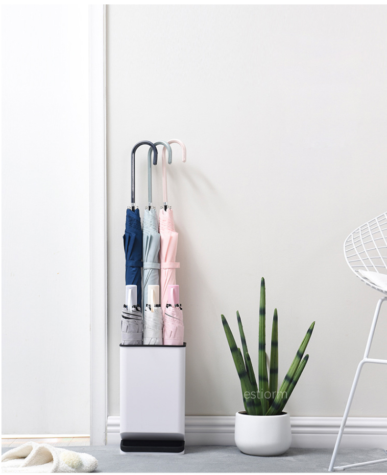 Indoor Umbrella Stand , Entryway Space Saving Umbrella Drying Rack ...