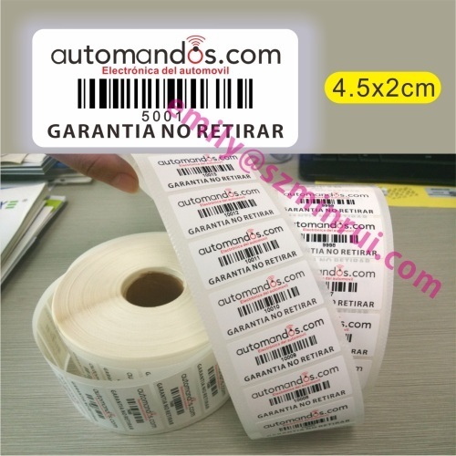 Security Barcode Labels,tamper Evident Barcode Asset Labels ...