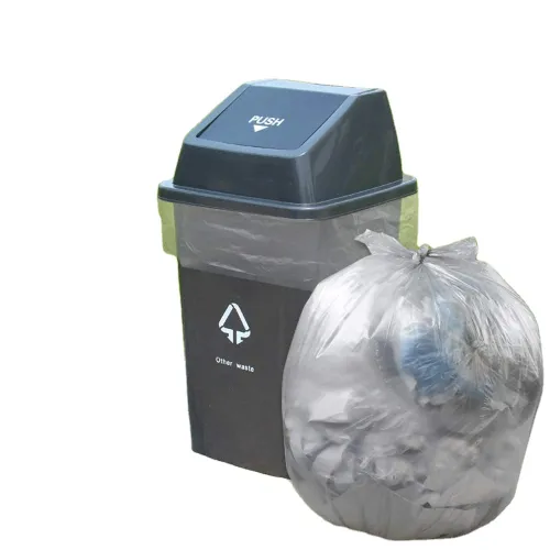 Black Heavy Duty 46 Gallon 100% Recycled Garbage Packaging Bag For ...
