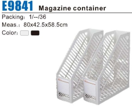 New White Magazine Holder Deli Magazine Organizer, High Quality New ...